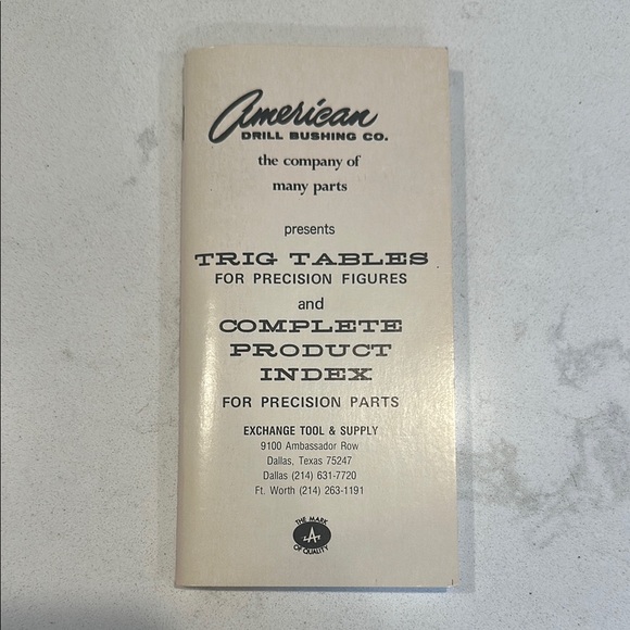 American Drill Bushing Co | Accents | Vintage American Drill Bushing Co ...